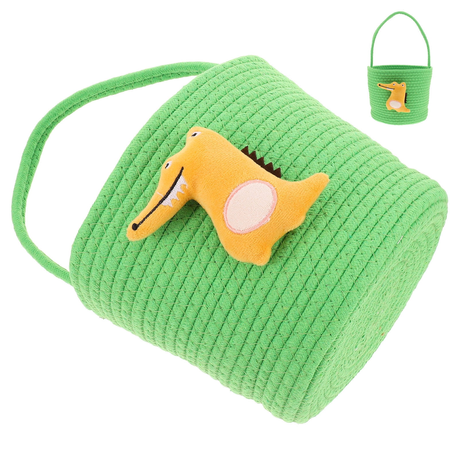 Masteelf Small Cotton Rope Baskets Dinosaur Wedding Candy Bucket For ...