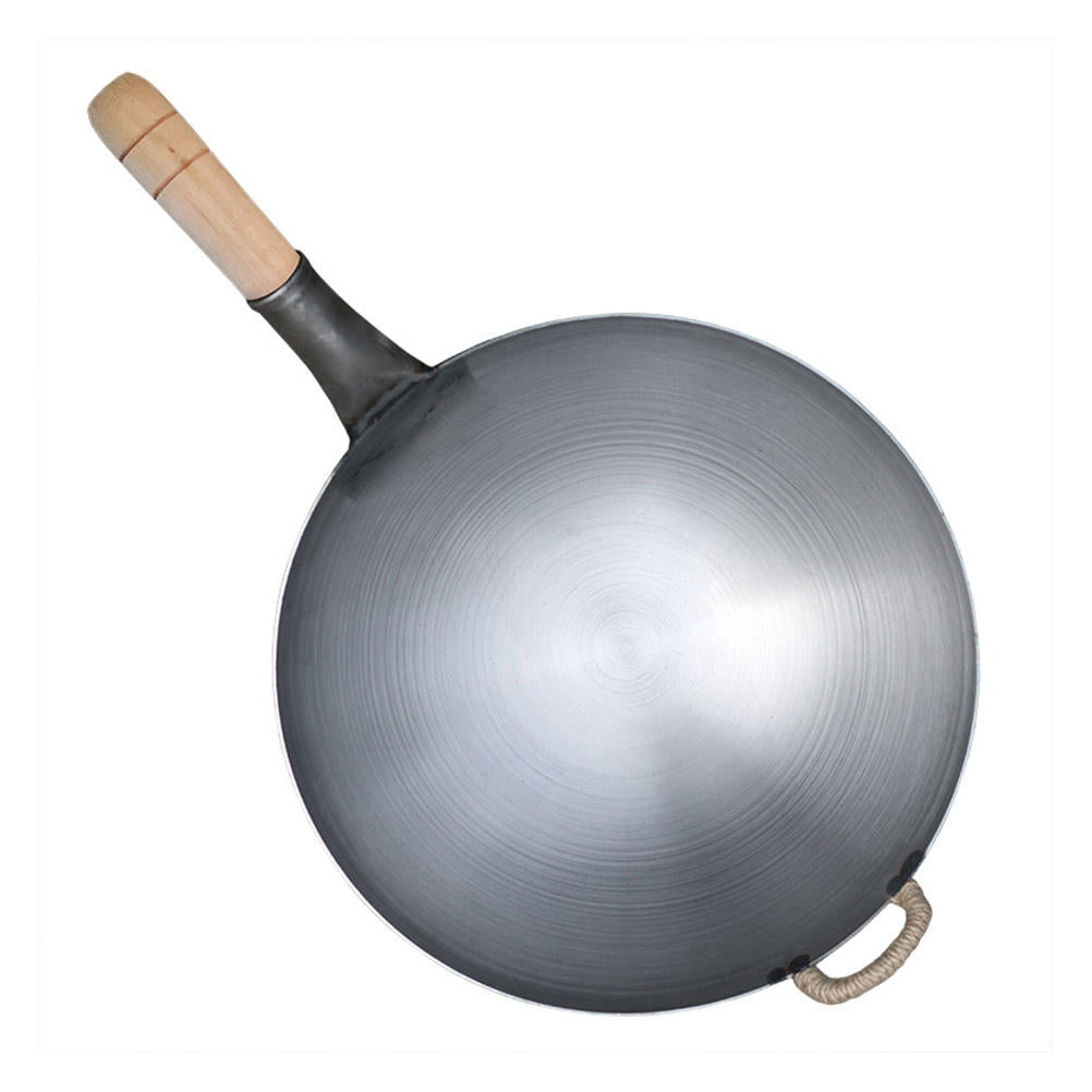 Masteelf Stainless Steel Wok with Single Handle for Cooking 1 Pc ...