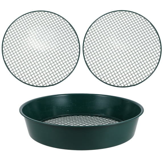 Masteelf Soil Sieve Replaceable Garden Tools Blind Cleaner Duster Green ...