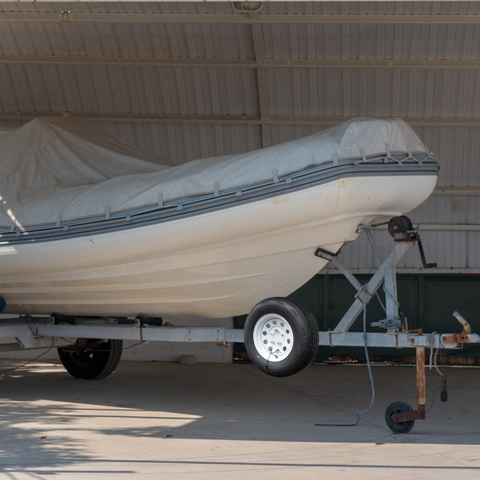 Masteelf Spare Tire Carrying Bracket Wall Mounted Tire Carrier Rack ...