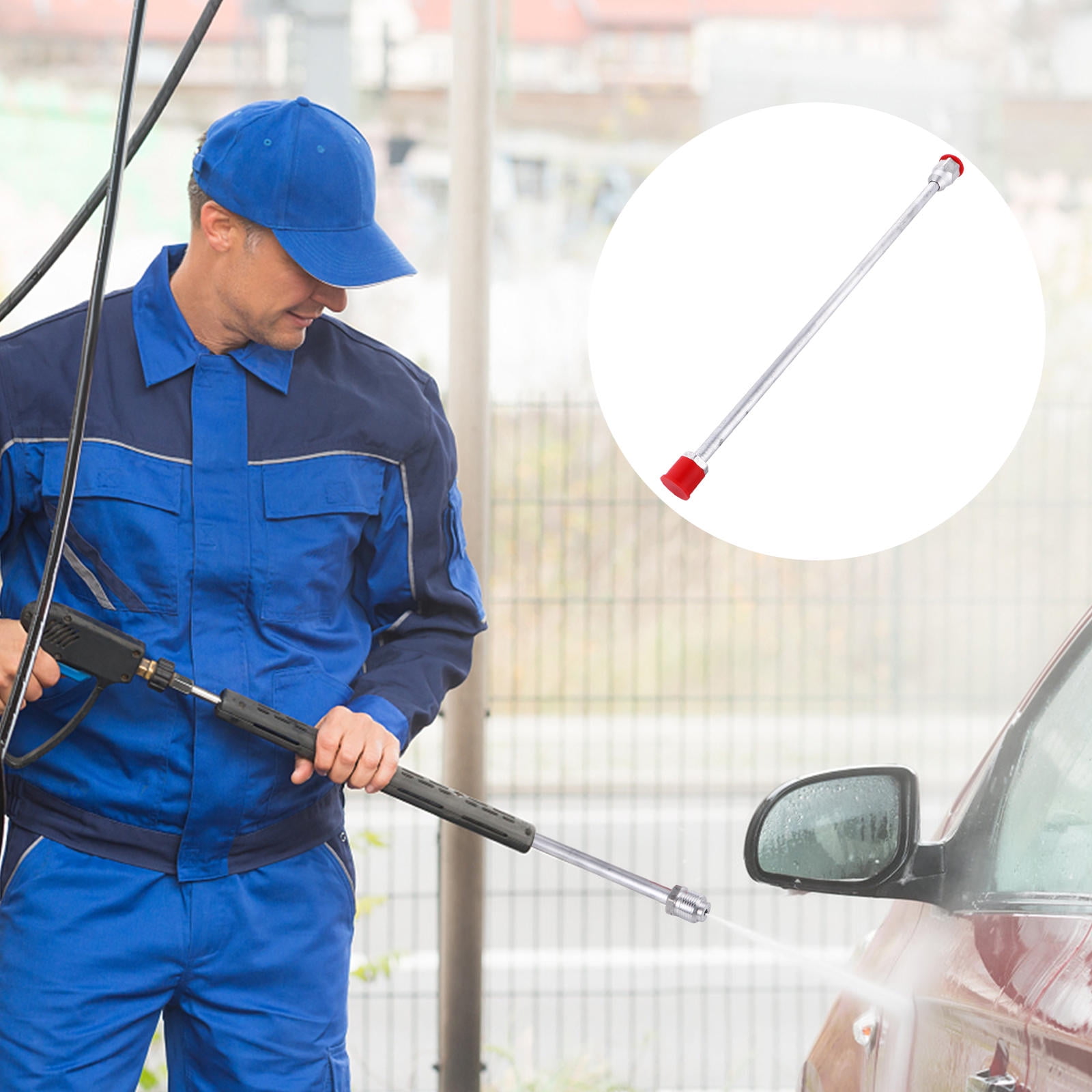 Masteelf Sprayer Accessories Paint Pole Extension Paint-sprayer Silver ...