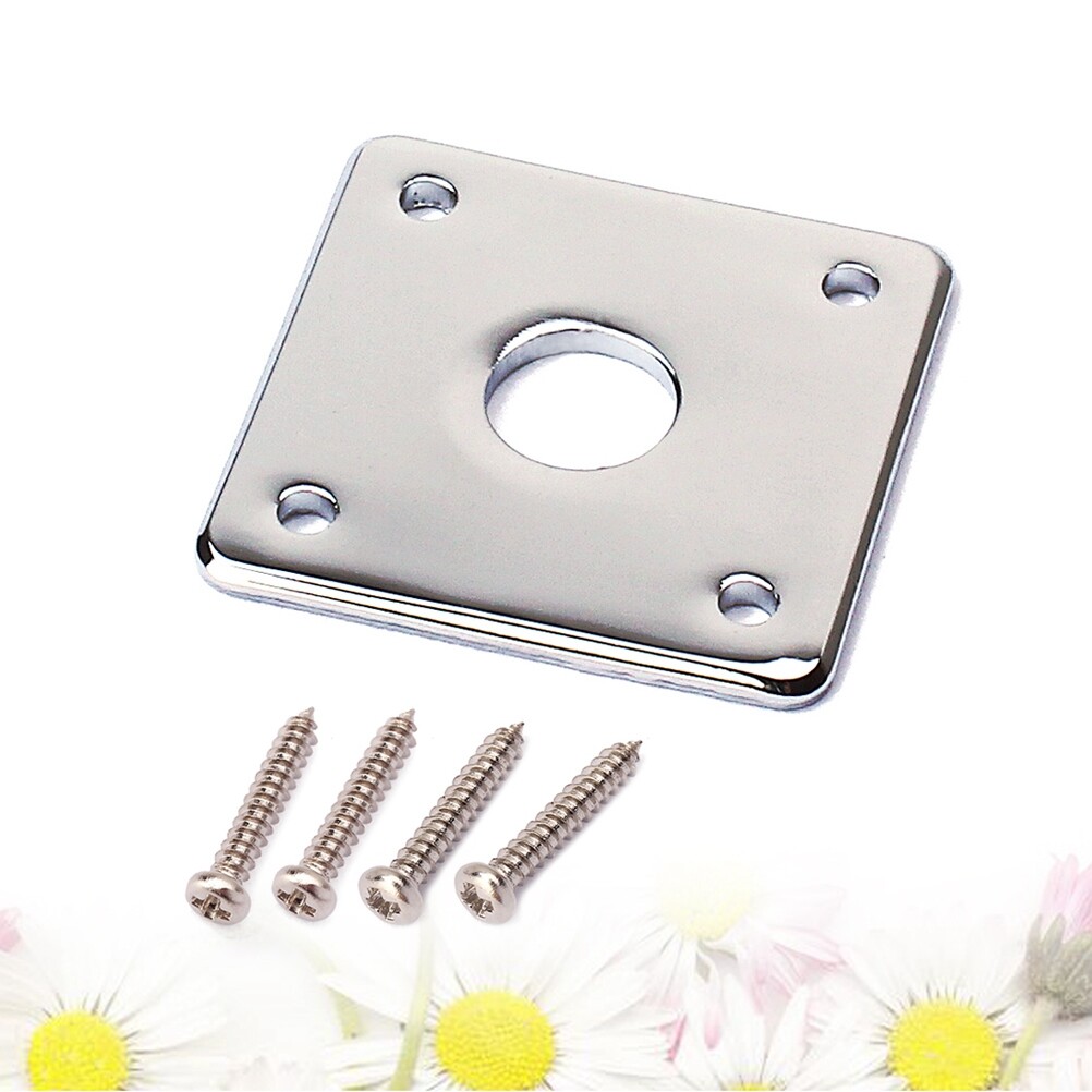 Masteelf Square Guitar Jack Plate Guitar Pickup Output Input Jack ...