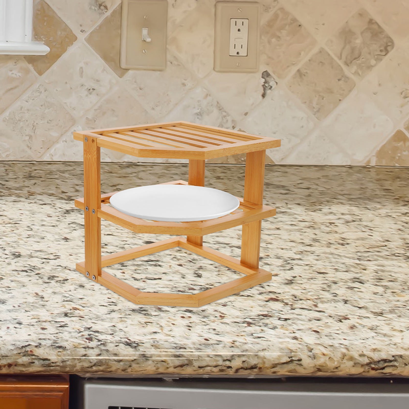 Masteelf Stable Dish Drying Rack Hollow Vertical Plate Holder Kitchen ...