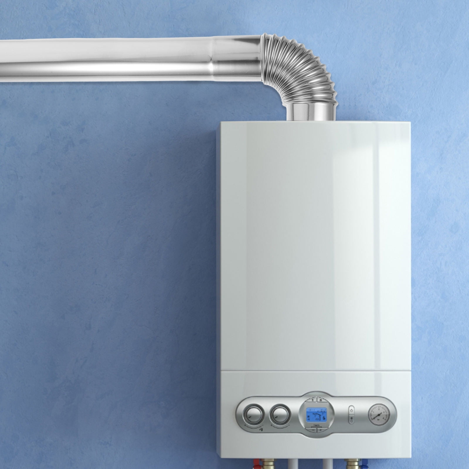 Masteelf Stainless Steel 90 Degree Elbow Stove Pipe Chimney Cap ...