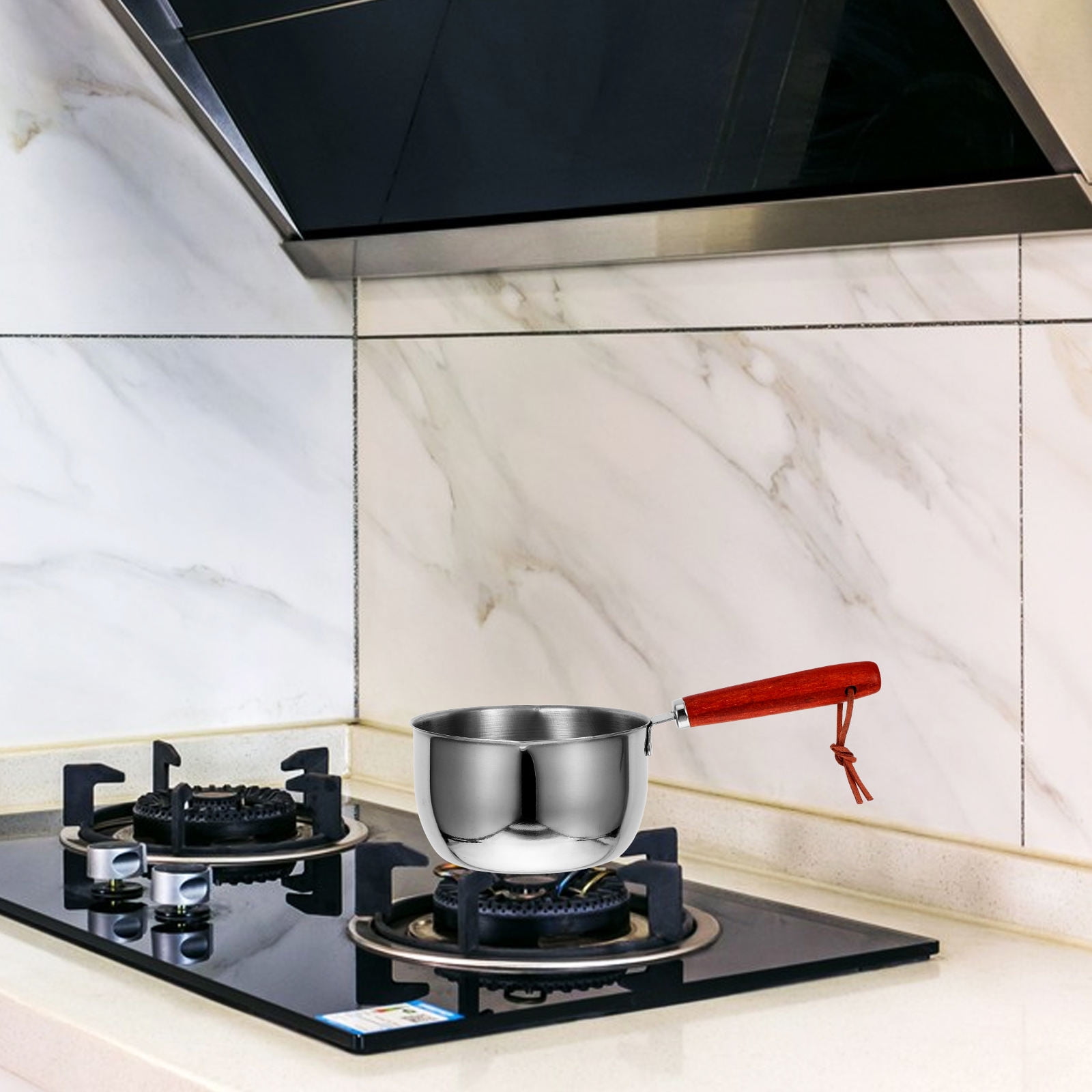 Masteelf Stainless Steel Cooking Pot Small Butter Melting Pot Mini ...