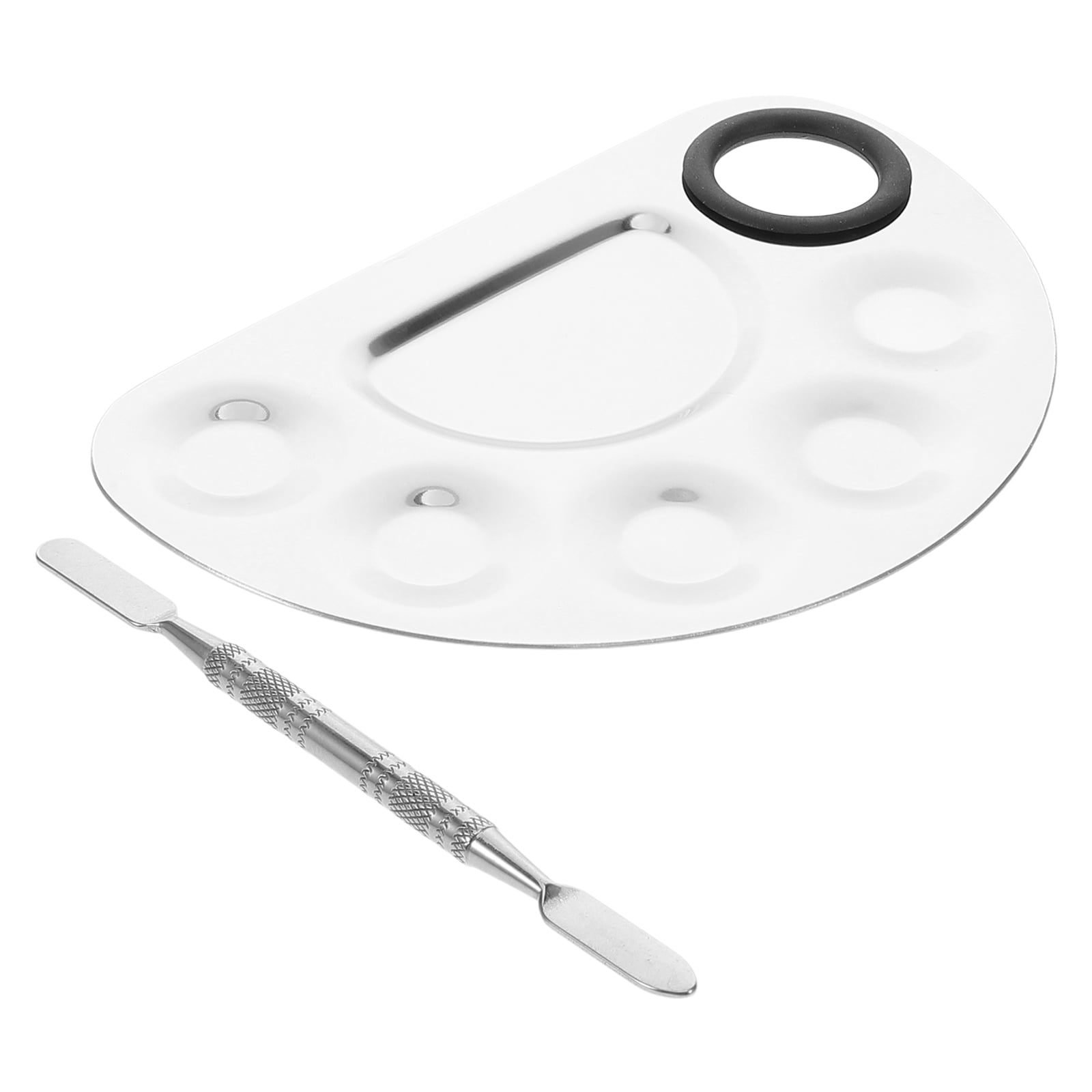 Masteelf Stainless Steel Cosmetic Makeup Palette Mixing Makeup Palette ...