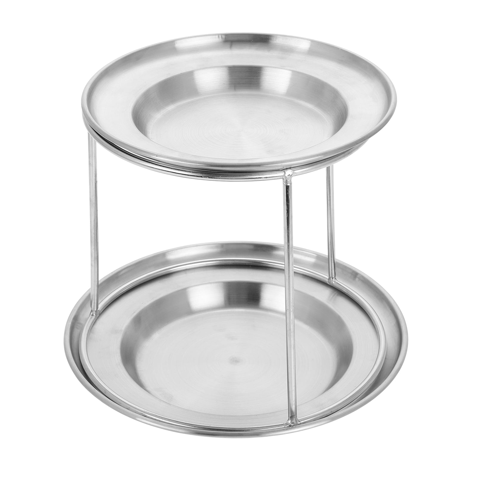 Masteelf Stainless Steel Display Holder Seafood Stand Double Layer ...