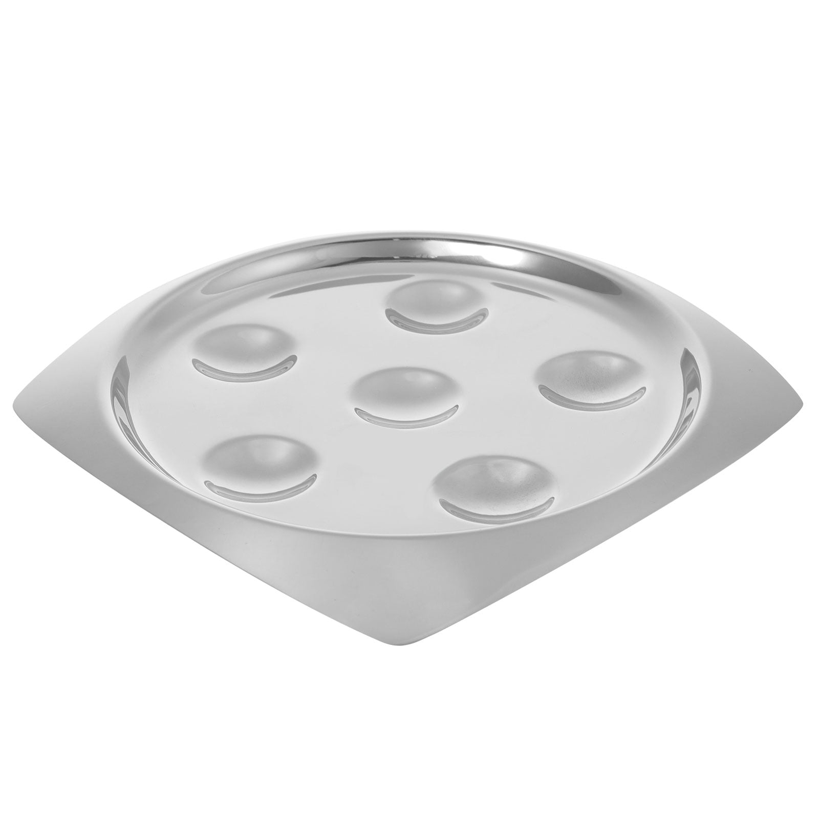 Masteelf Stainless Steel Escargot Snail Plates Compartment Serving ...