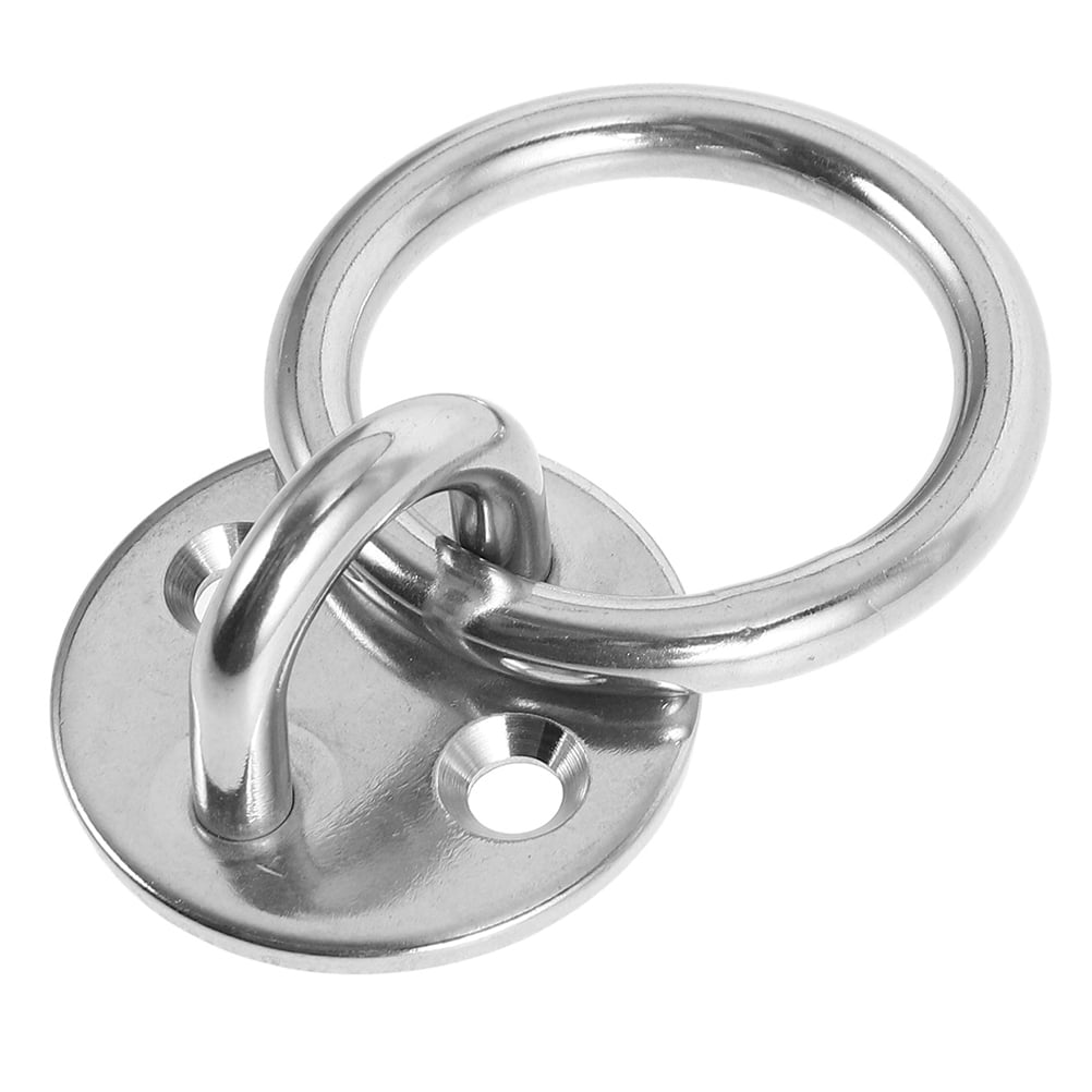 Masteelf Stainless Steel Eye Plate Hook With Ring Wall Mount Hook For ...