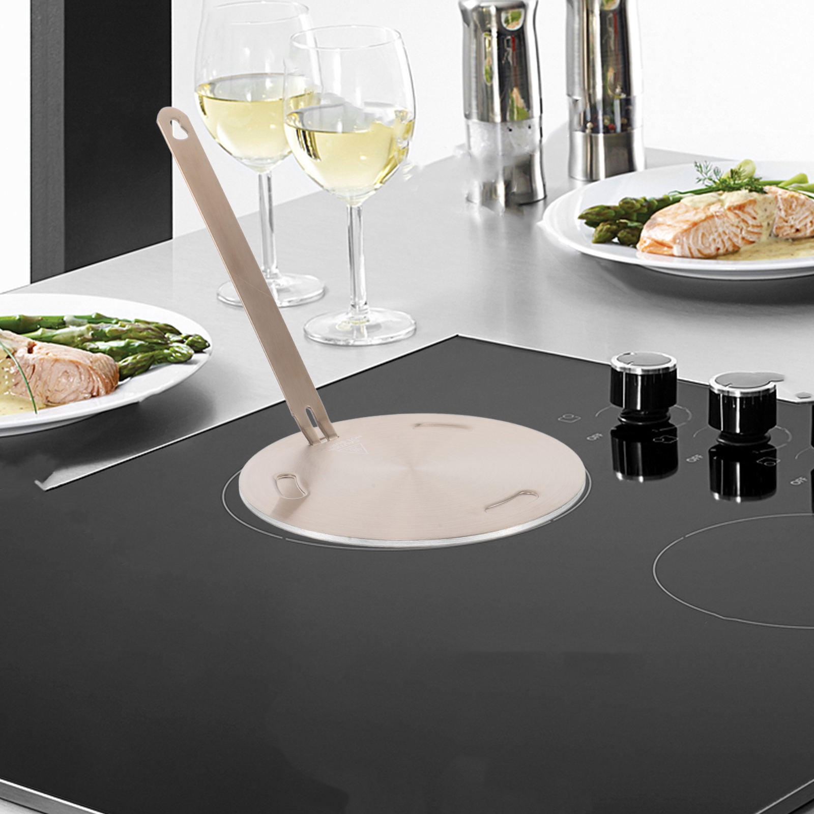 Masteelf Stainless Steel Gas Stove Adapter Plate for Even Heat ...