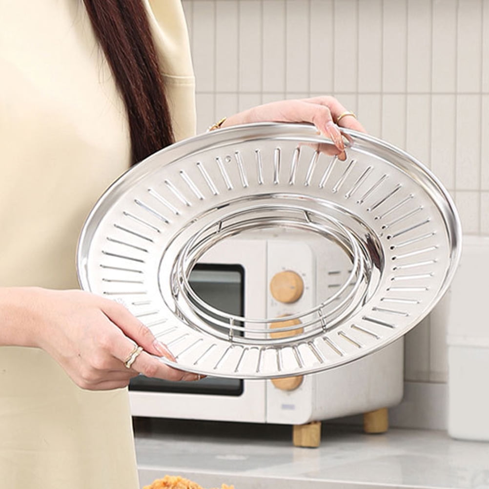 Masteelf Stainless Steel Oil Drainer For Pots Frying Oil Drain Plate ...