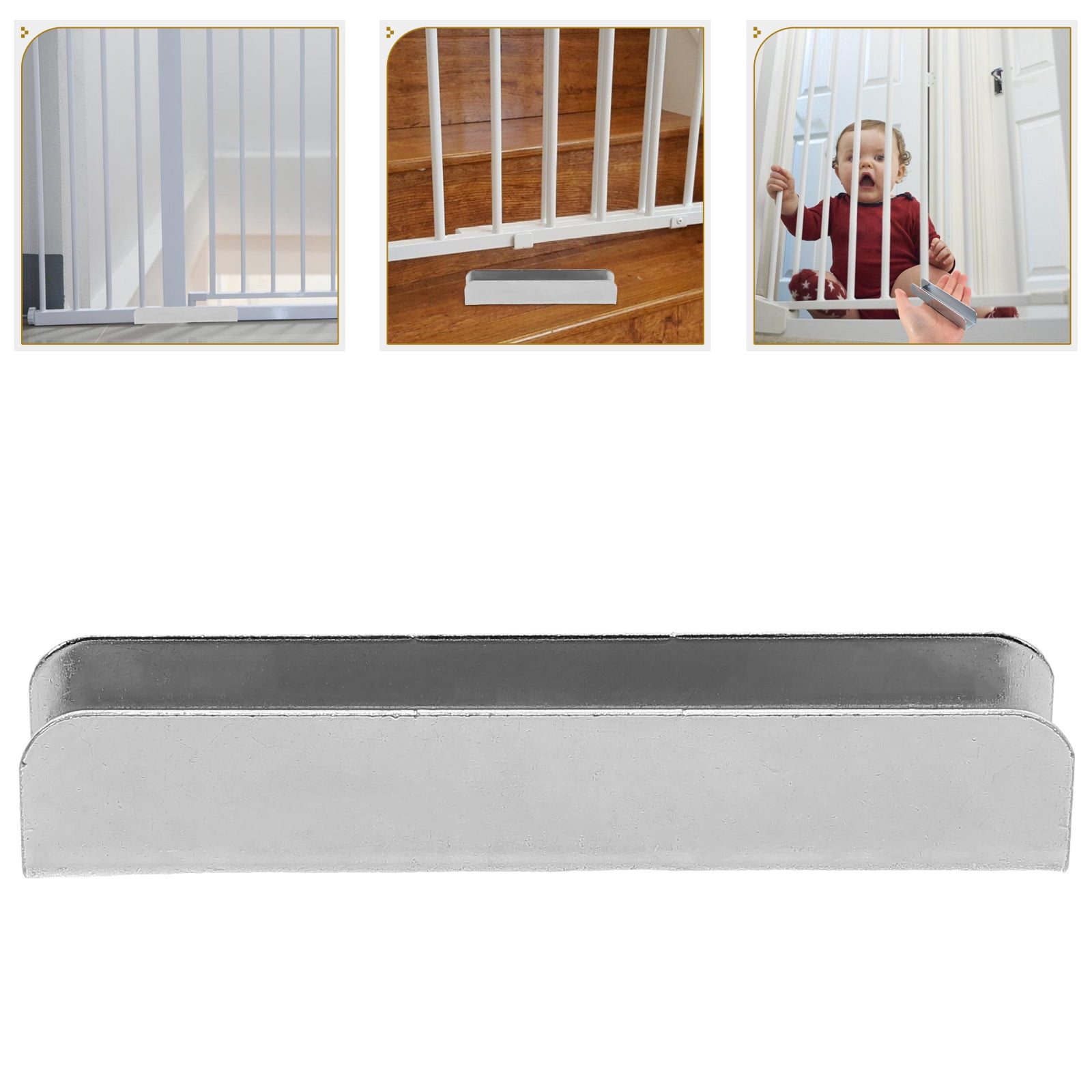 Masteelf Stainless Steel Safety Gate Reinforcement Groove for Home ...