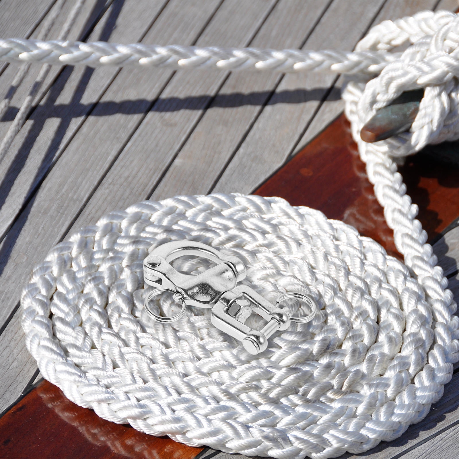 Masteelf Stainless Steel Snap Shackles Heavy Duty Swivel Eye Snap ...