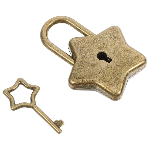 Masteelf Star Shaped Padlock Tiny Locks with Accessories Travel ...