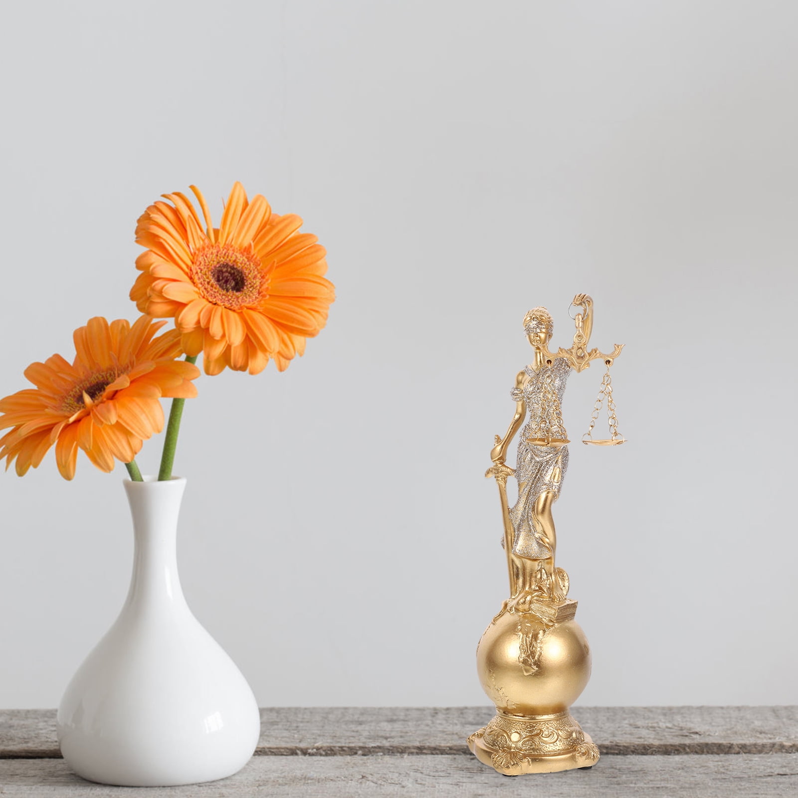 Masteelf Statue for Law Office Decor Desk Ornament Goddess of Justice ...