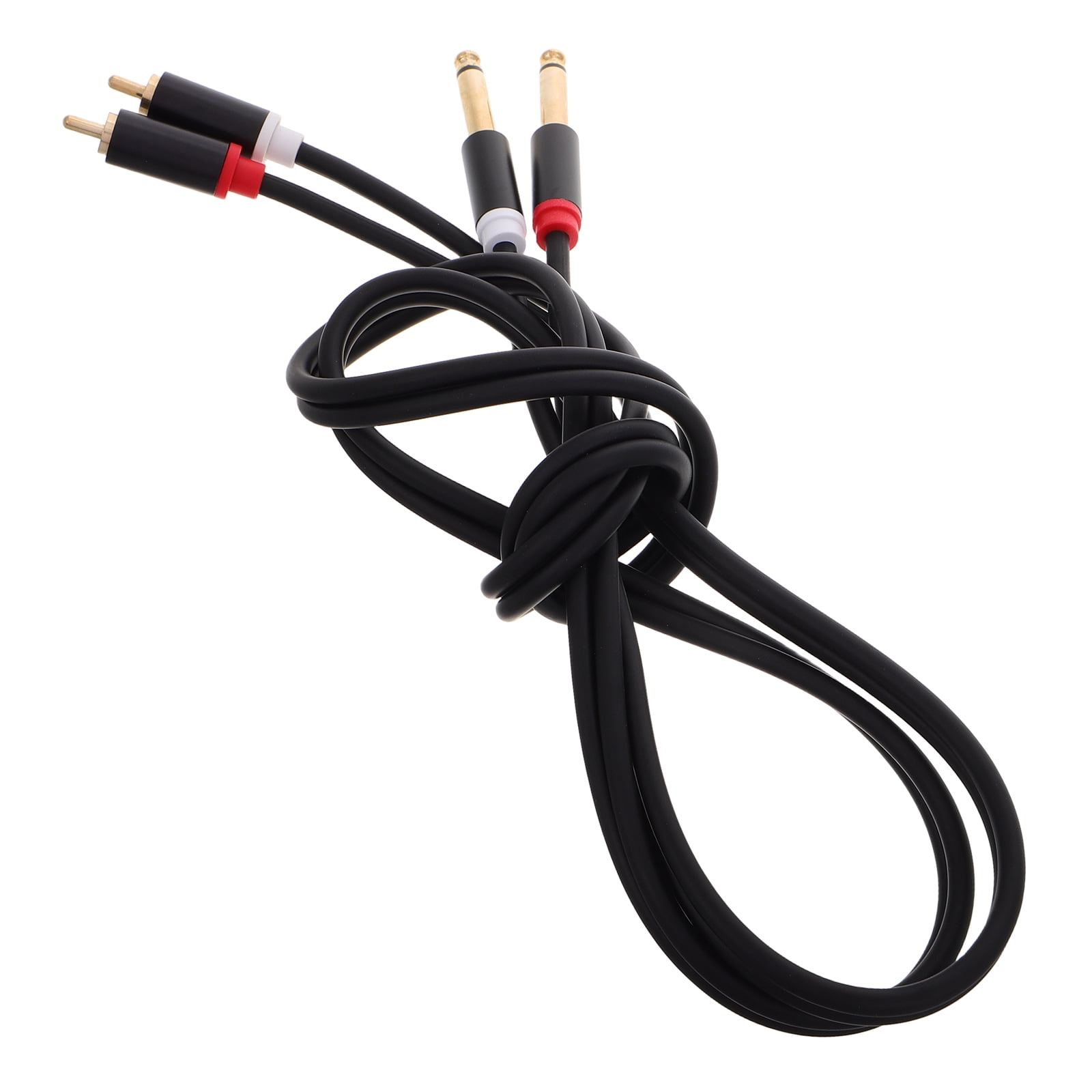 Masteelf Stereo Audio Cable Mixer Audio Cable Dual Rca To Dual 6.35mm ...
