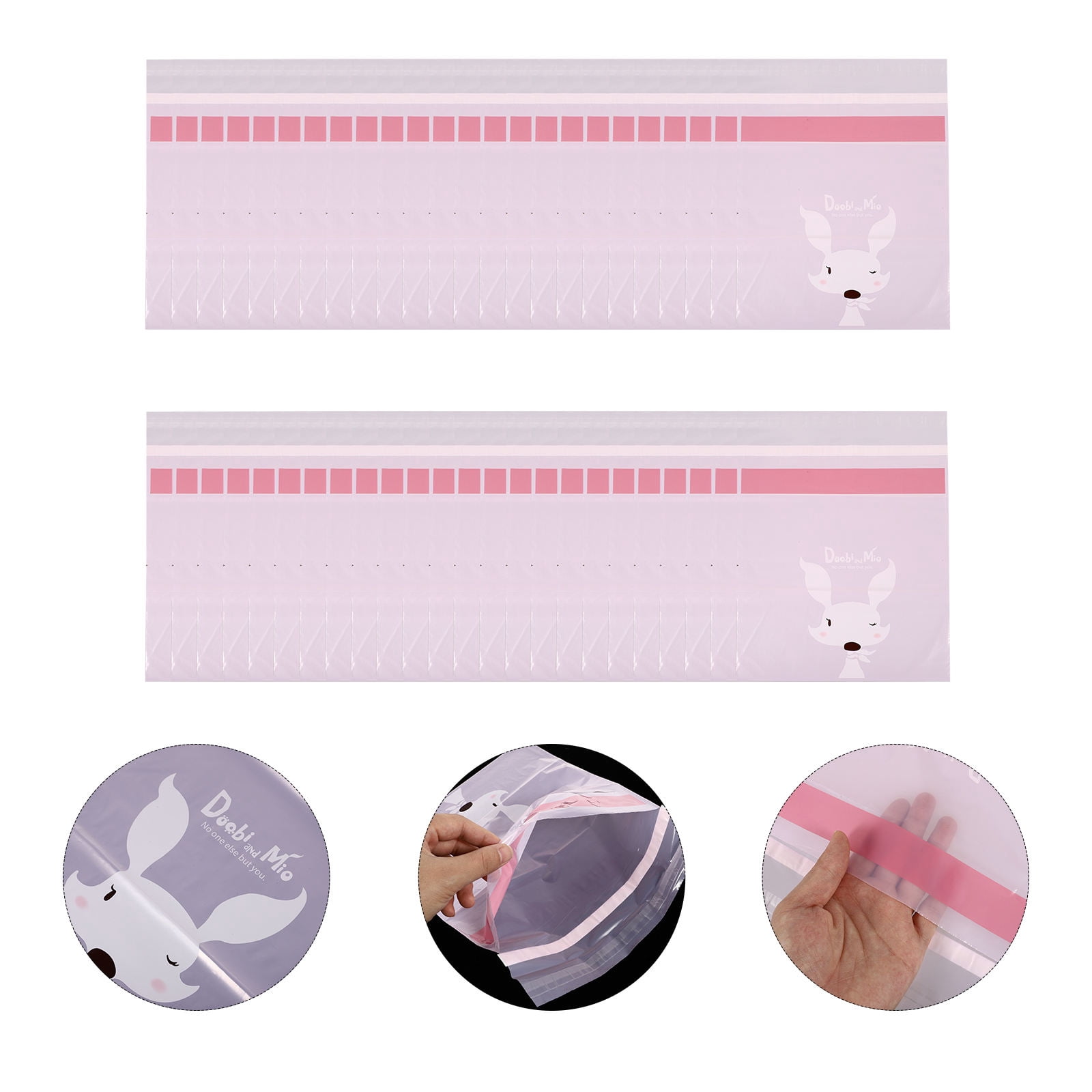 Masteelf Sticky Garbage Bag in Pink PE Material for Storage Use with ...