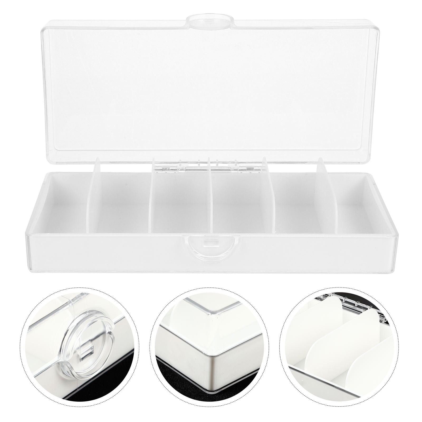 Masteelf Storage Box with Lid Portable Cord Organize Cables - Walmart.com