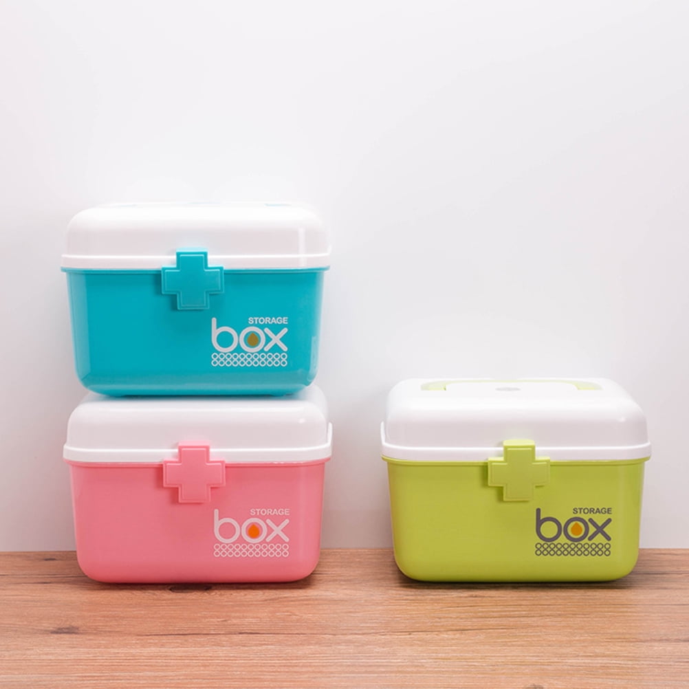 Masteelf Storage Organizer First Aid Kit with Removable Tray & Handle ...