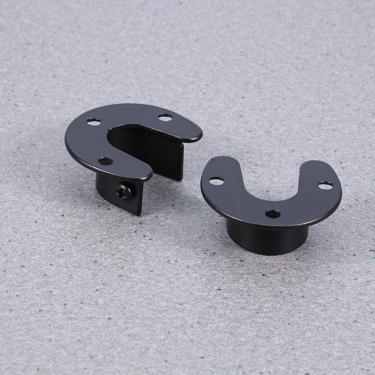 Masteelf Sturdy Black Stainless Steel Closet Pole Socket for Secure ...