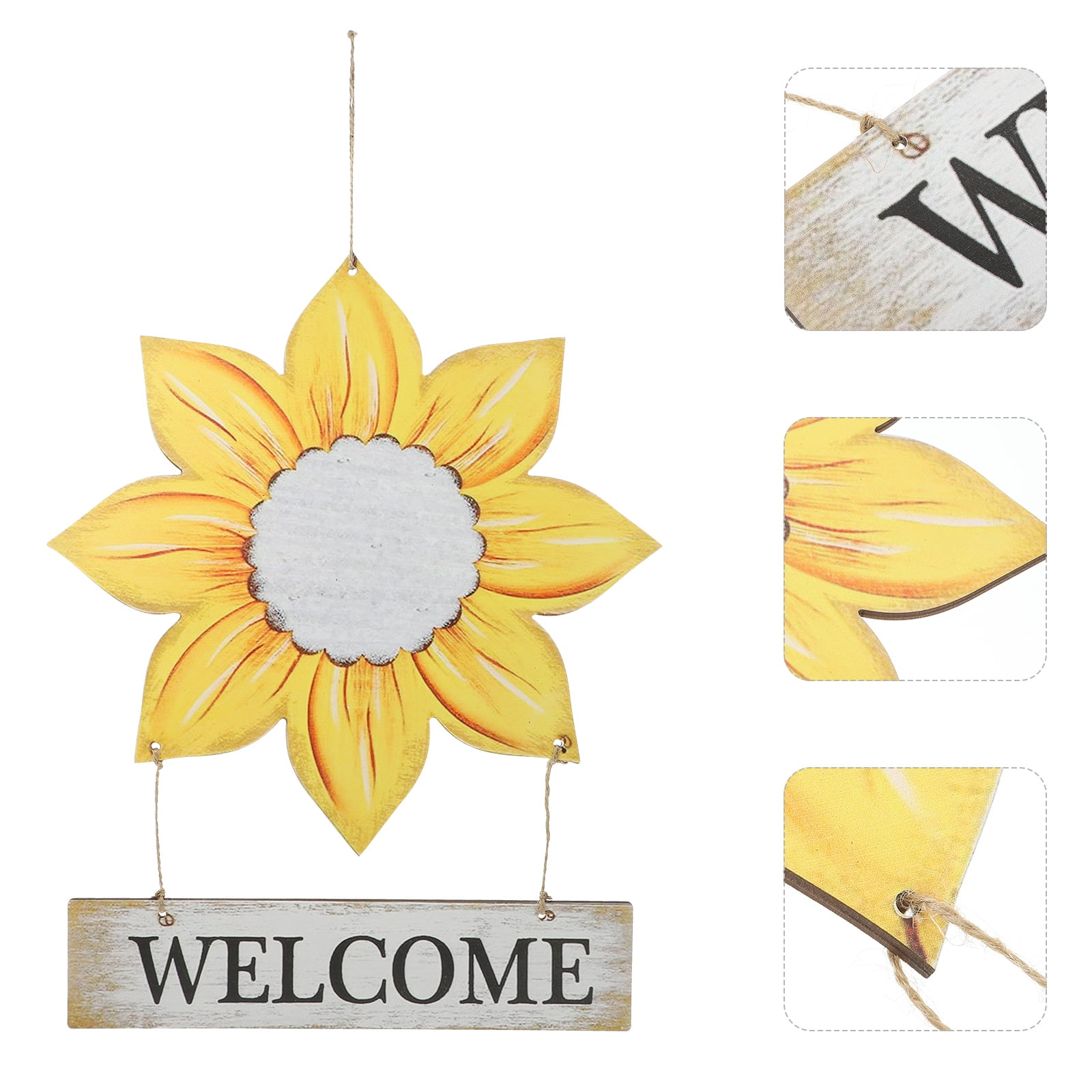 Masteelf Sunflower Welcome Sign Wooden Front Porch Decor Farmhouse ...