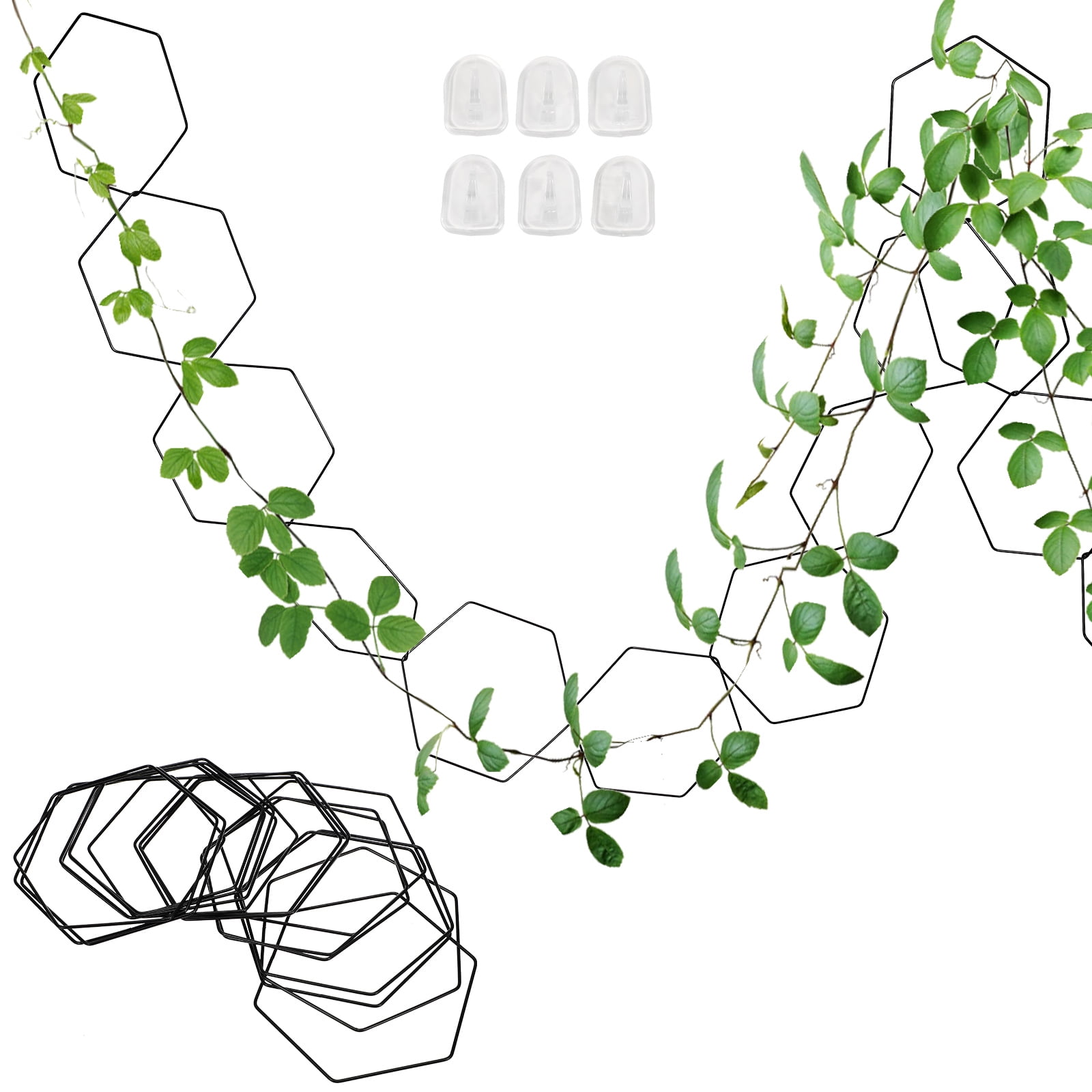 Masteelf Support Frames For Flower Garden Trellis Stepper Rack Black ...