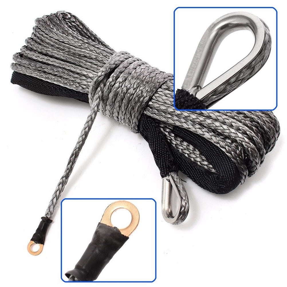 Masteelf Synthetic Winch Rope Blue Fastness Winch Cable for Winches ATV ...