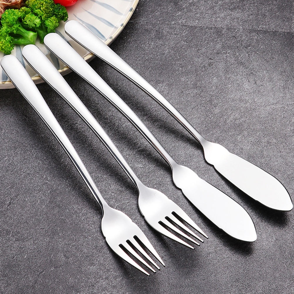 IDEANATEGRATE 1 Set Stainless Steel Tableware Set Fork and Cutter Kit ...