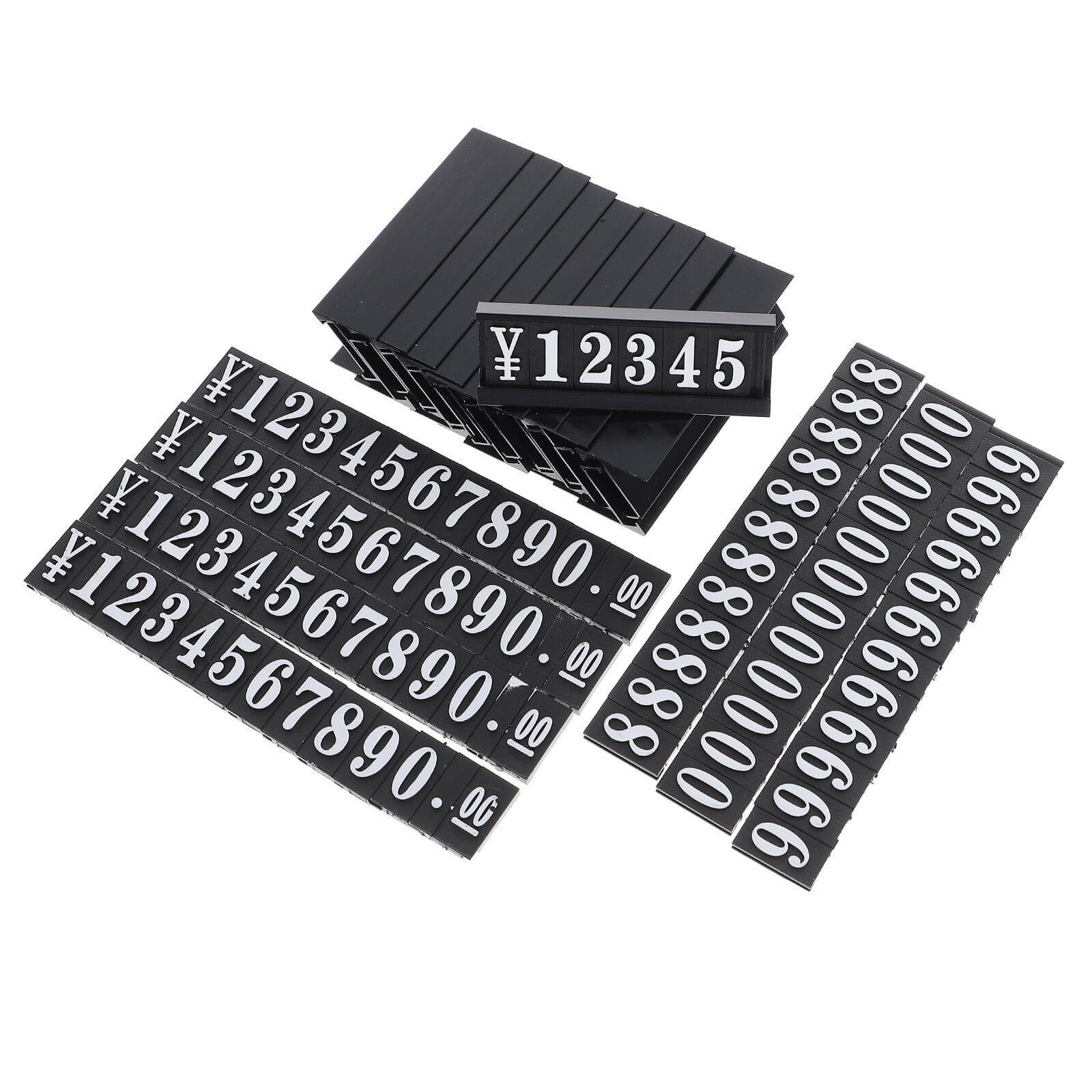 Masteelf Tags for Display Price Tag Price Display Stand 6X2.2CM Black ...