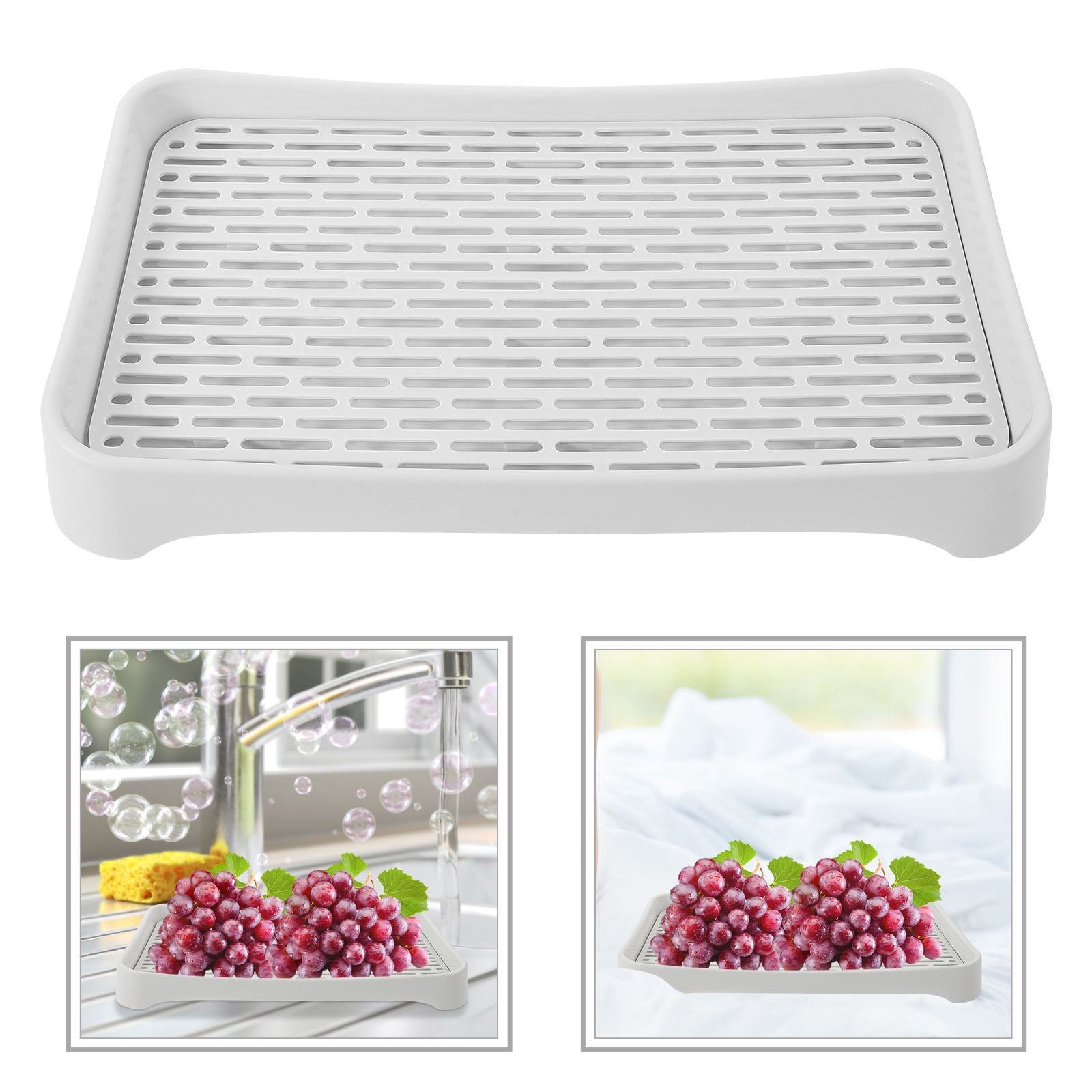 Masteelf Tea Set Serving Tray Household Draining Board Kitchen Fruit ...
