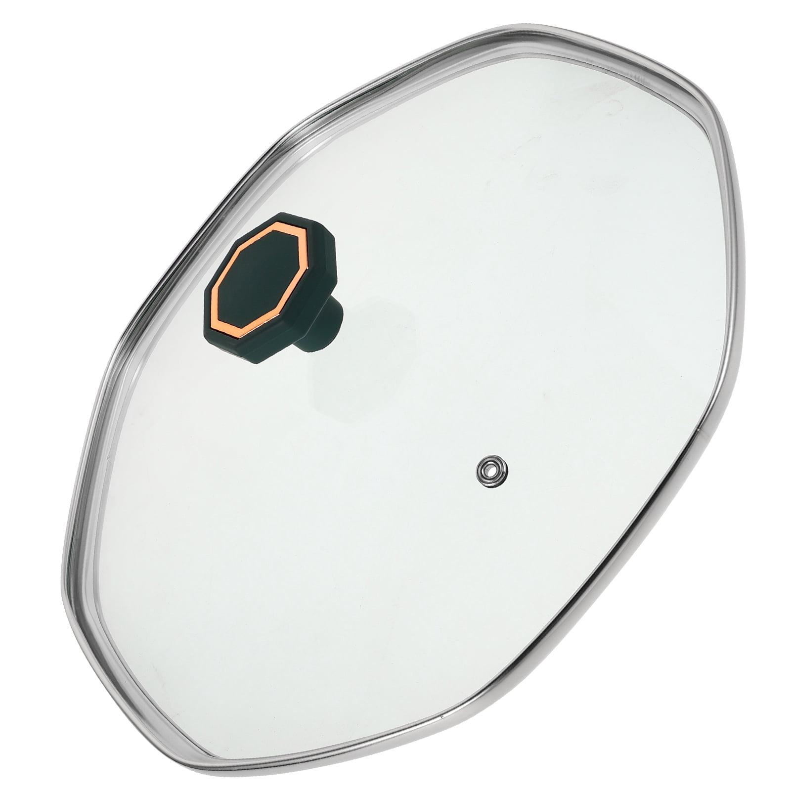 Masteelf Tempered Glass Octagonal Wok Lid For Stir Fry Pans Pots Milk ...