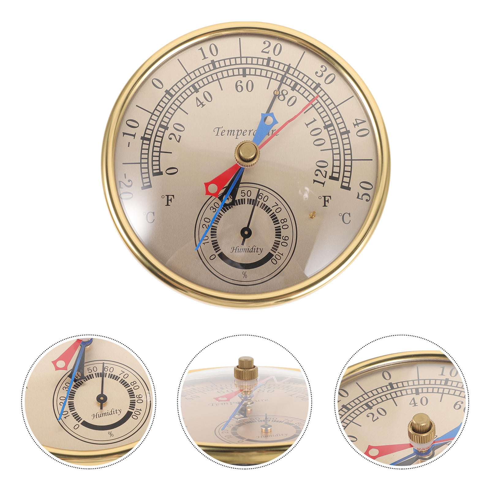 Masteelf Thermometer Hygrometer with Glass Plastic Material for Home ...