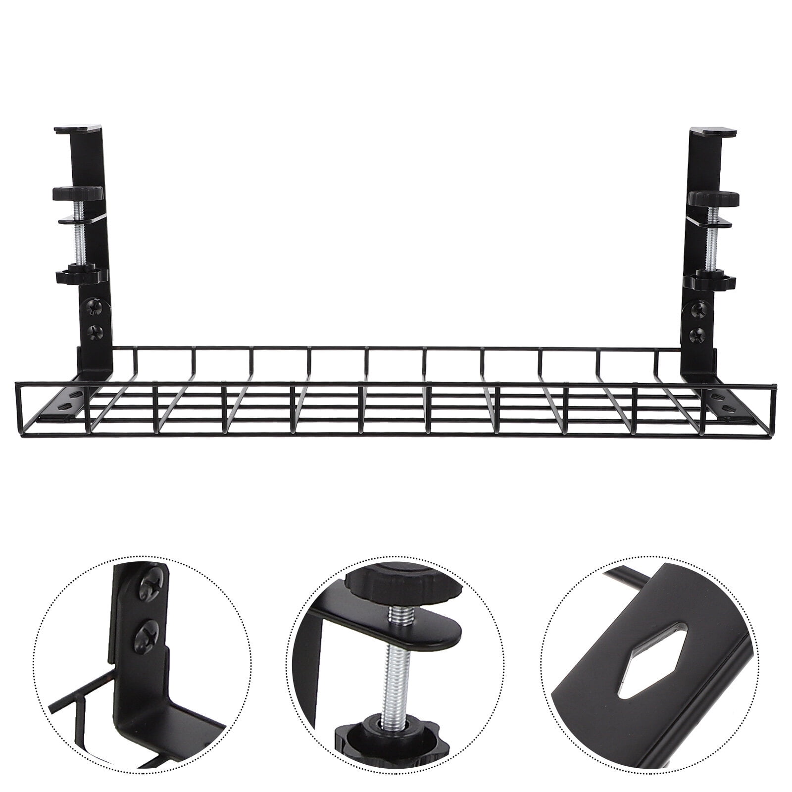 Masteelf Desk Cable Organizer Tray, Wire Storage Rack for Tidy Cable ...