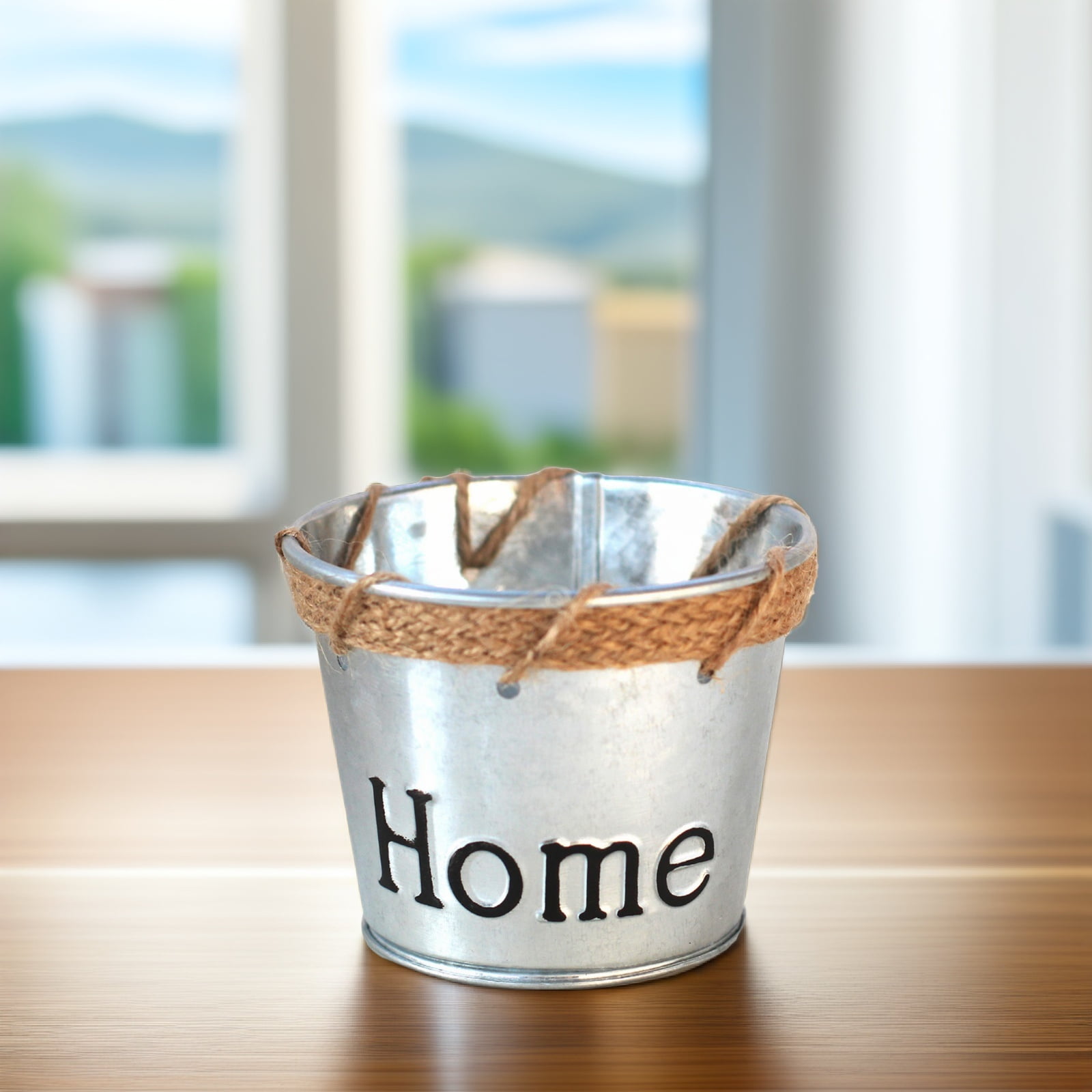 Masteelf Tin Flower Bucket Fresh Flower Pot Stable Flower Pot Office ...