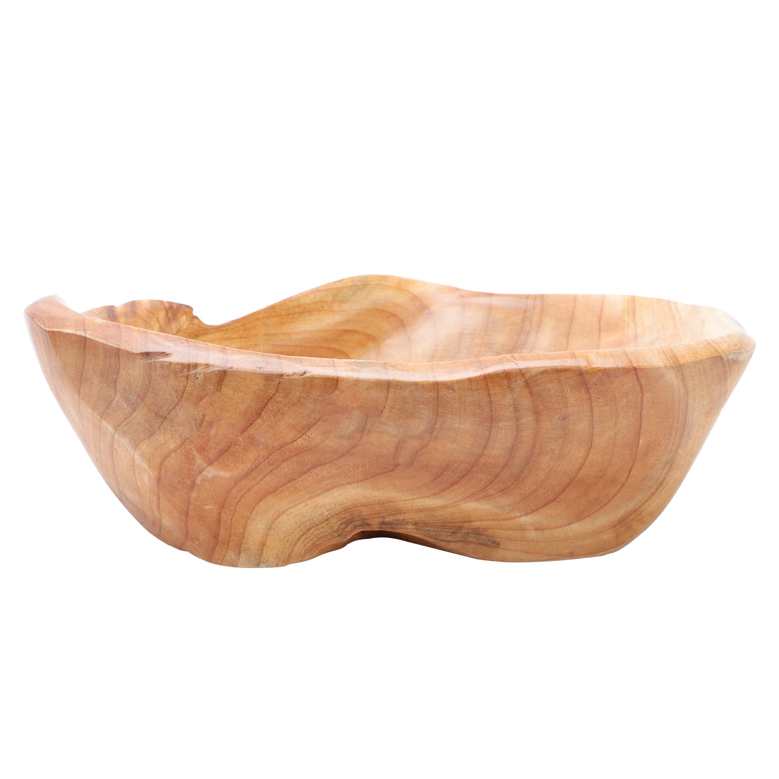 HONITANO Fruit Plate Fruit Snack Plate Natural Wood Color for Daily ...