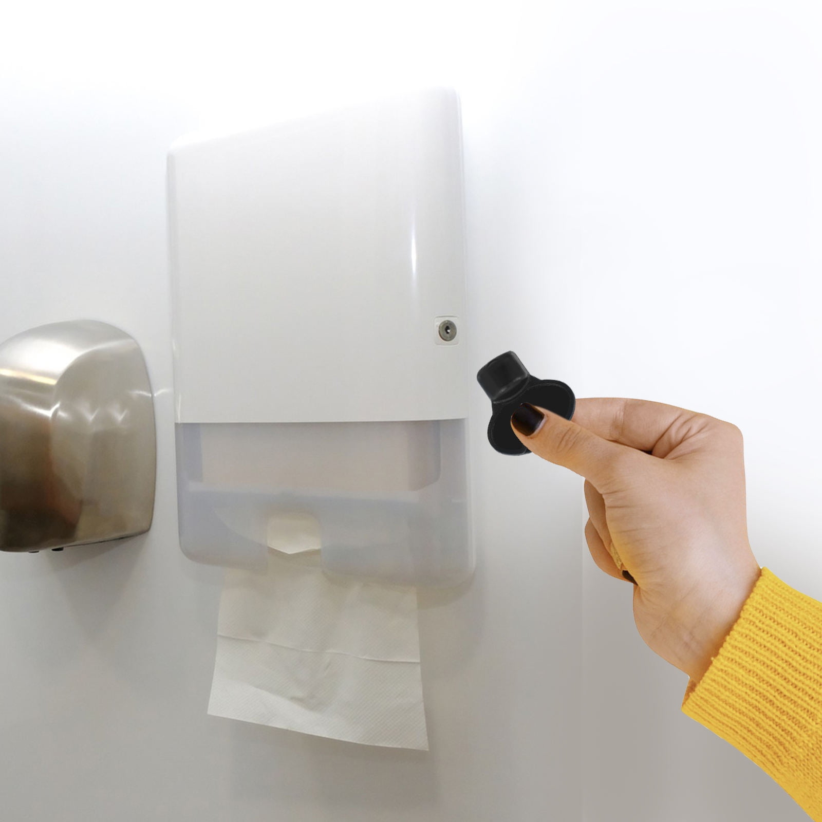 Masteelf Toilet Roll Tissue Box Key for Paper Towel Dispenser Public ...
