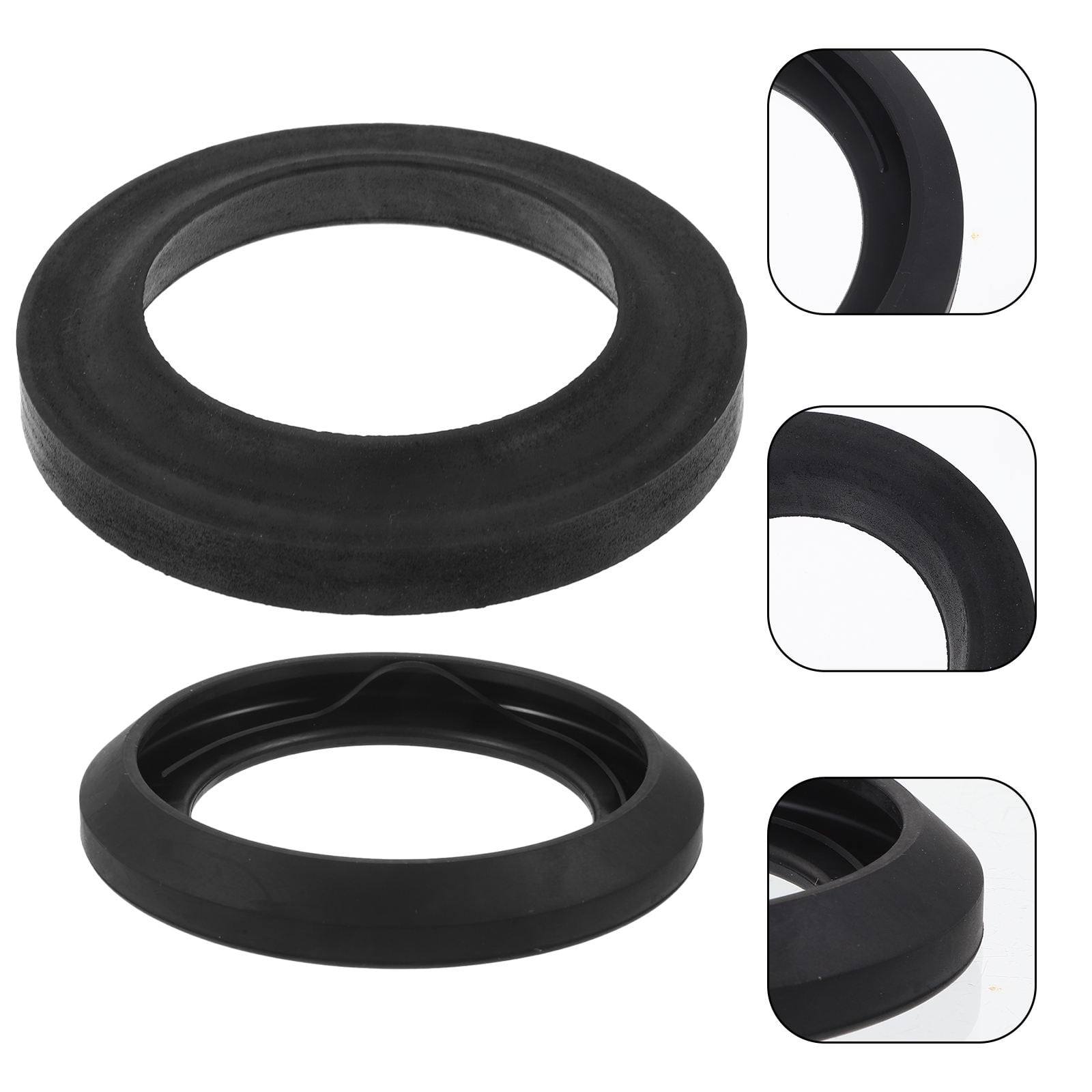 Masteelf Toilet Seal Cistern Flush Parts Sealing Gasket Rv Bowl Black ...