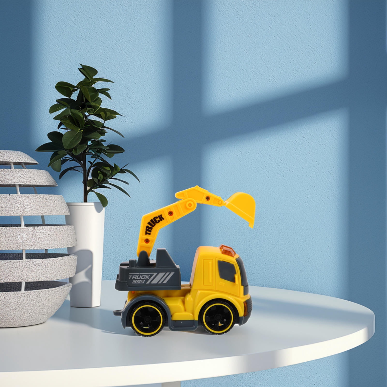 Masteelf Toy Construction Vehicles Set Mini Construction Car Crane Toy ...