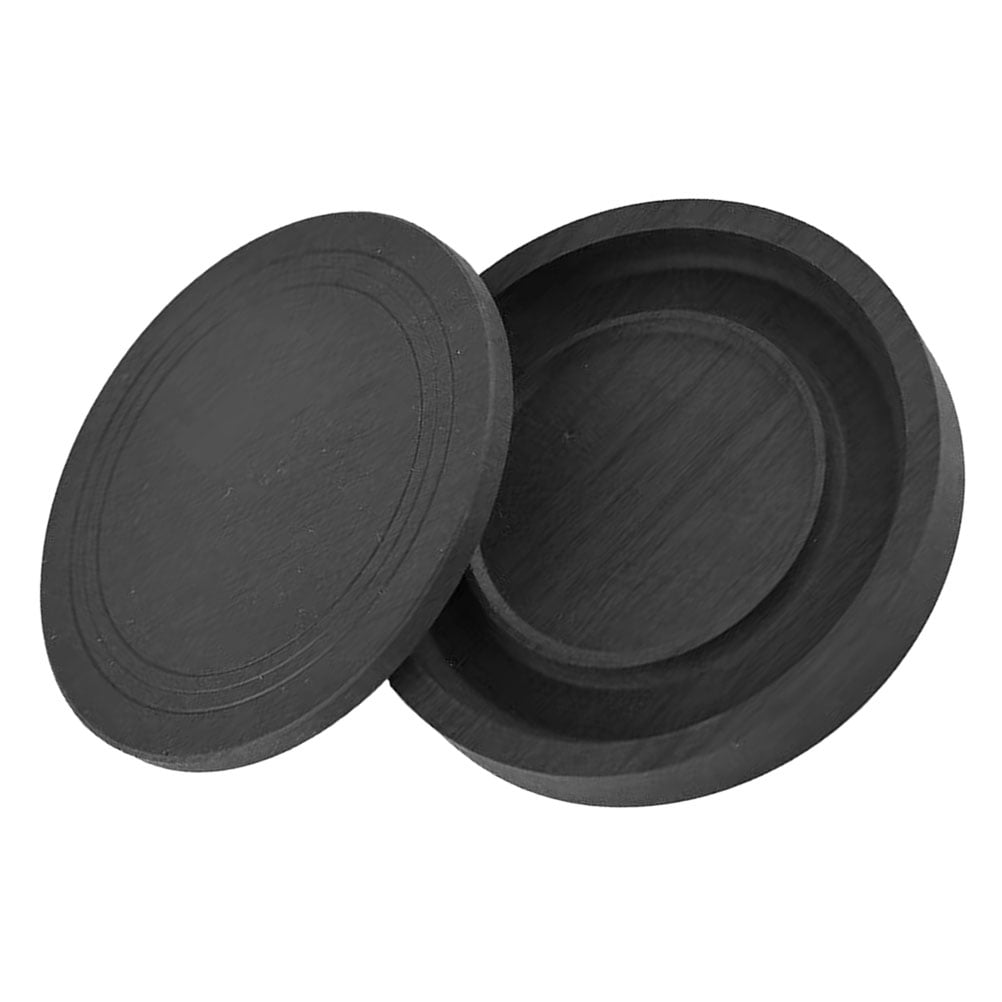 Masteelf Traditional Round Inkstone with Lid for Chinese Calligraphy ...
