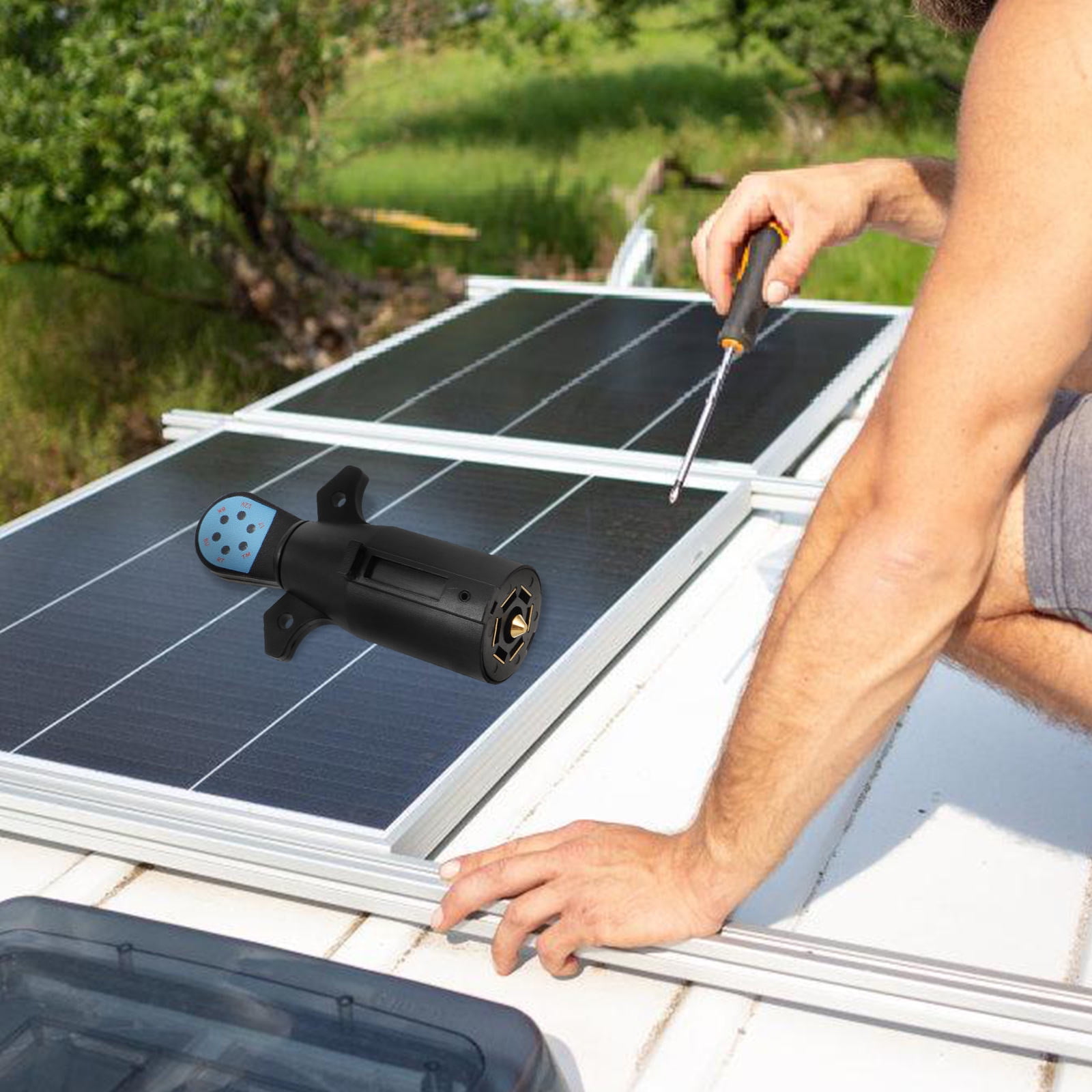 Masteelf Trailer Plug Tester Easy to Use Quick Signal and Power Checks ...