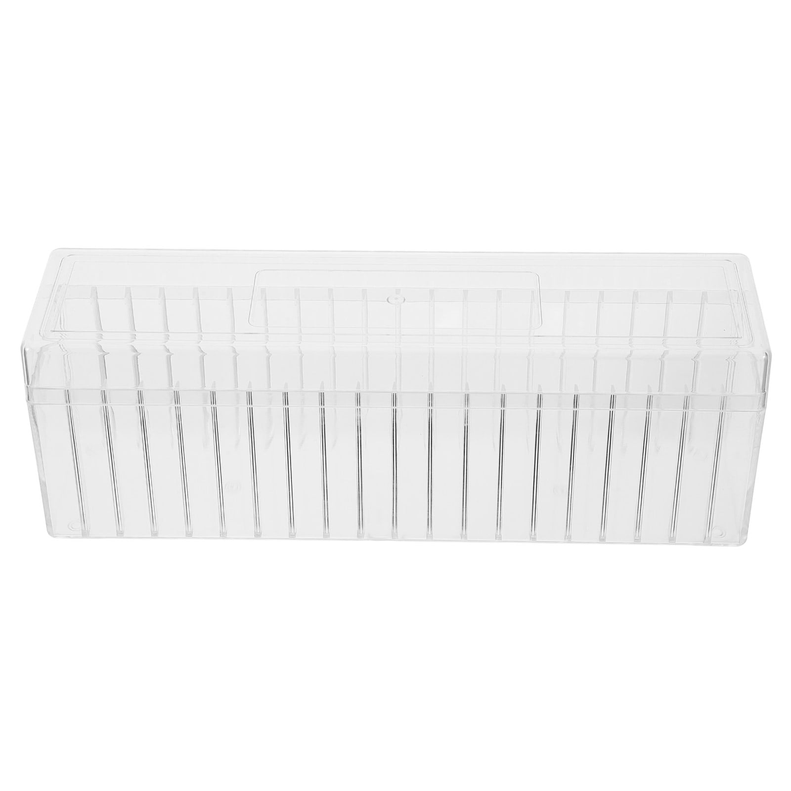 Masteelf Transparent 20-Slot Coin Storage Box Plastic Coin Holder ...