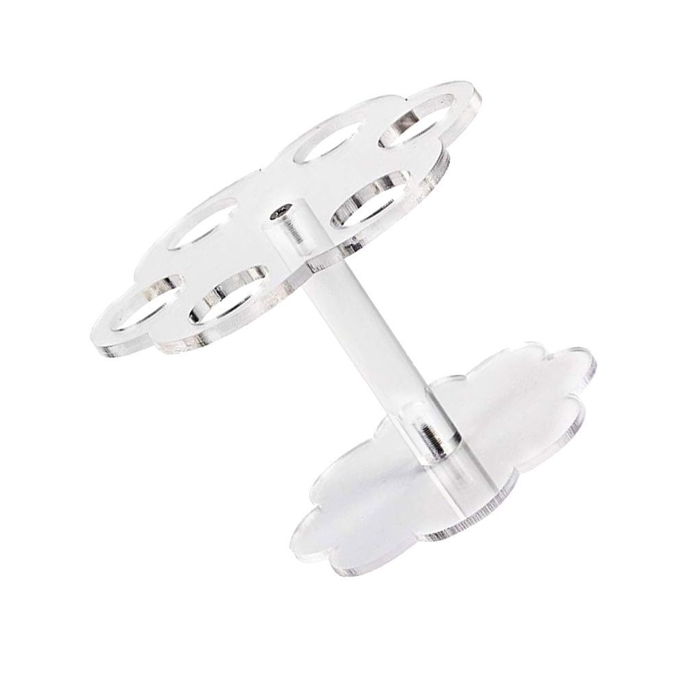 Masteelf Transparent Acrylic Ice Cream Rack Holder 6 Hole Capacity ...