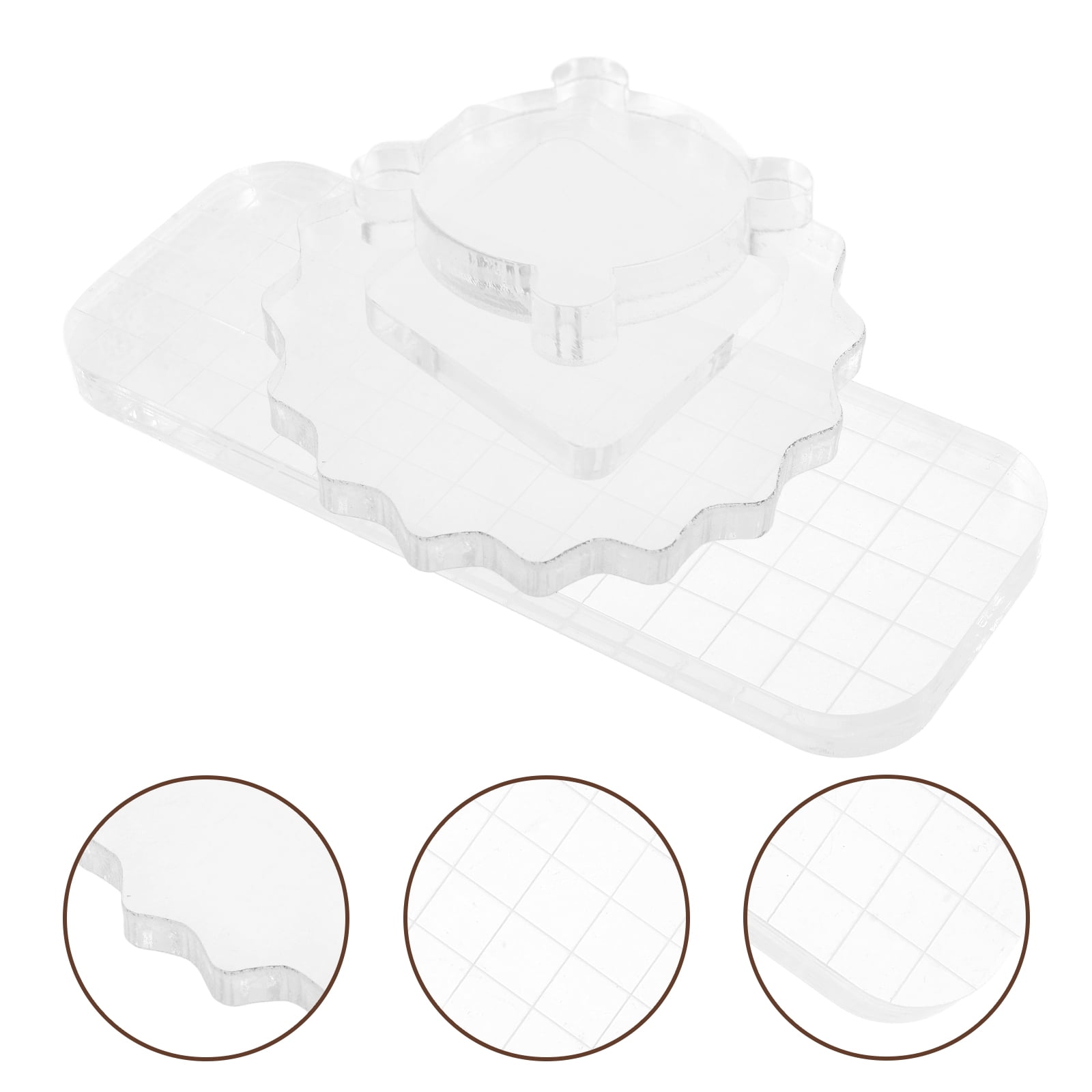 Masteelf Transparent Acrylic Stamping Block for DIY Craft Projects and ...