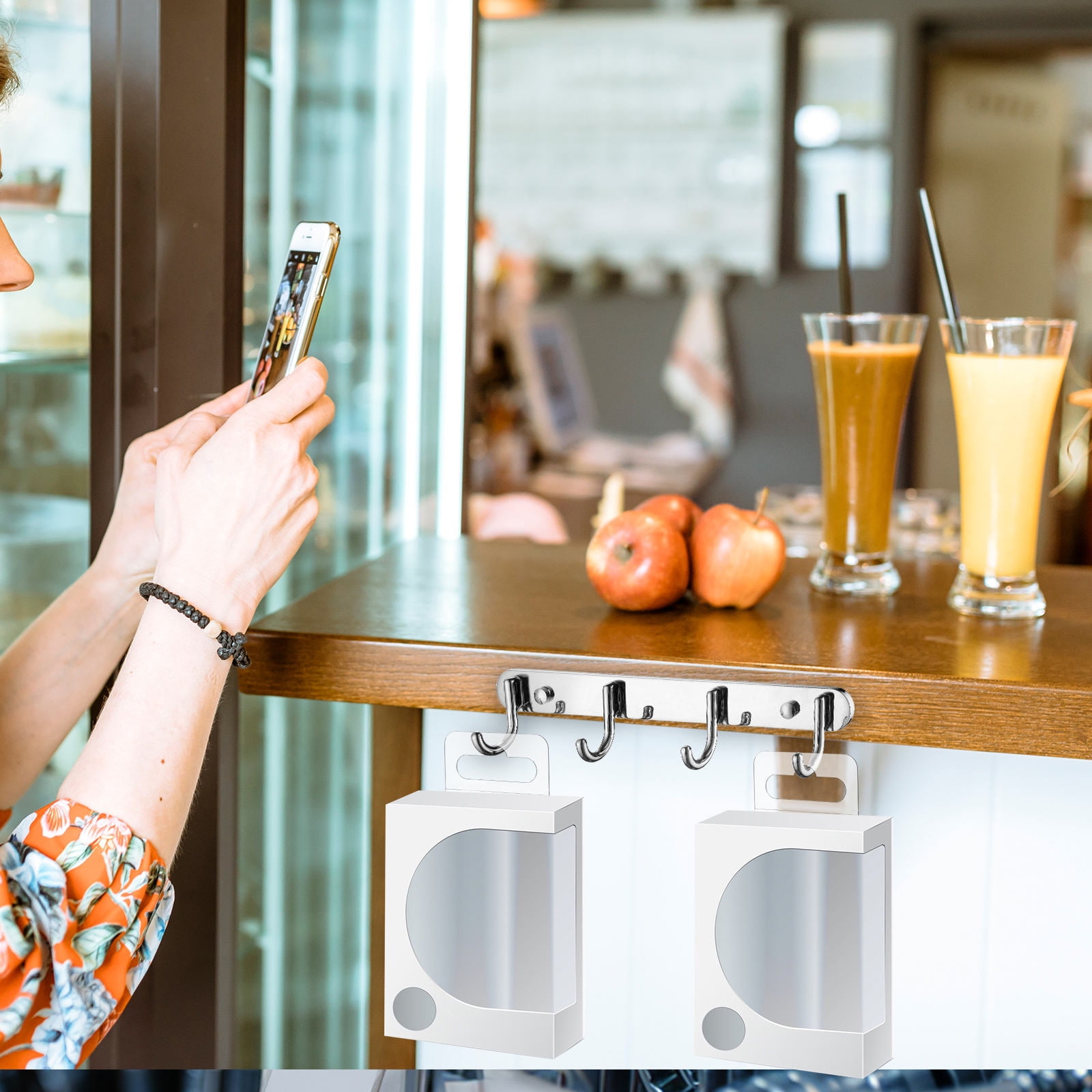 Masteelf Transparent Adhesive Hanging Tabs for Retail Stores Heavy Duty ...