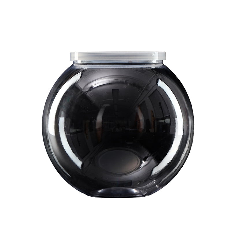 Masteelf Transparent Fish Bowl Desktop Small Fish Bowl Plastic Fish ...