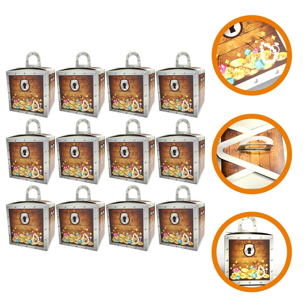 Masteelf Treasure Chest Party Favor Boxes for Storage Use Assorted ...