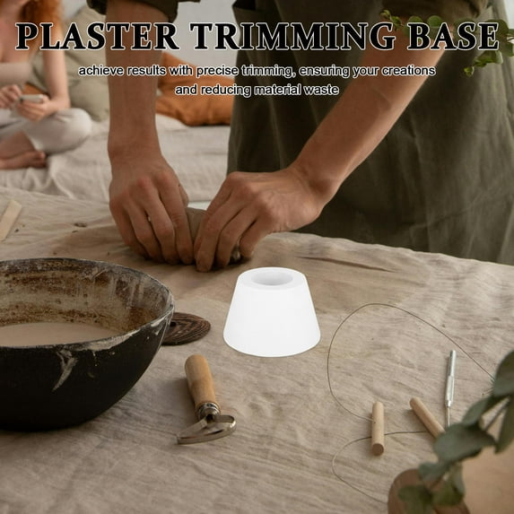 Masteelf Trimming Tool Plaster Trimming Base Holder Pottery Tool Quick ...