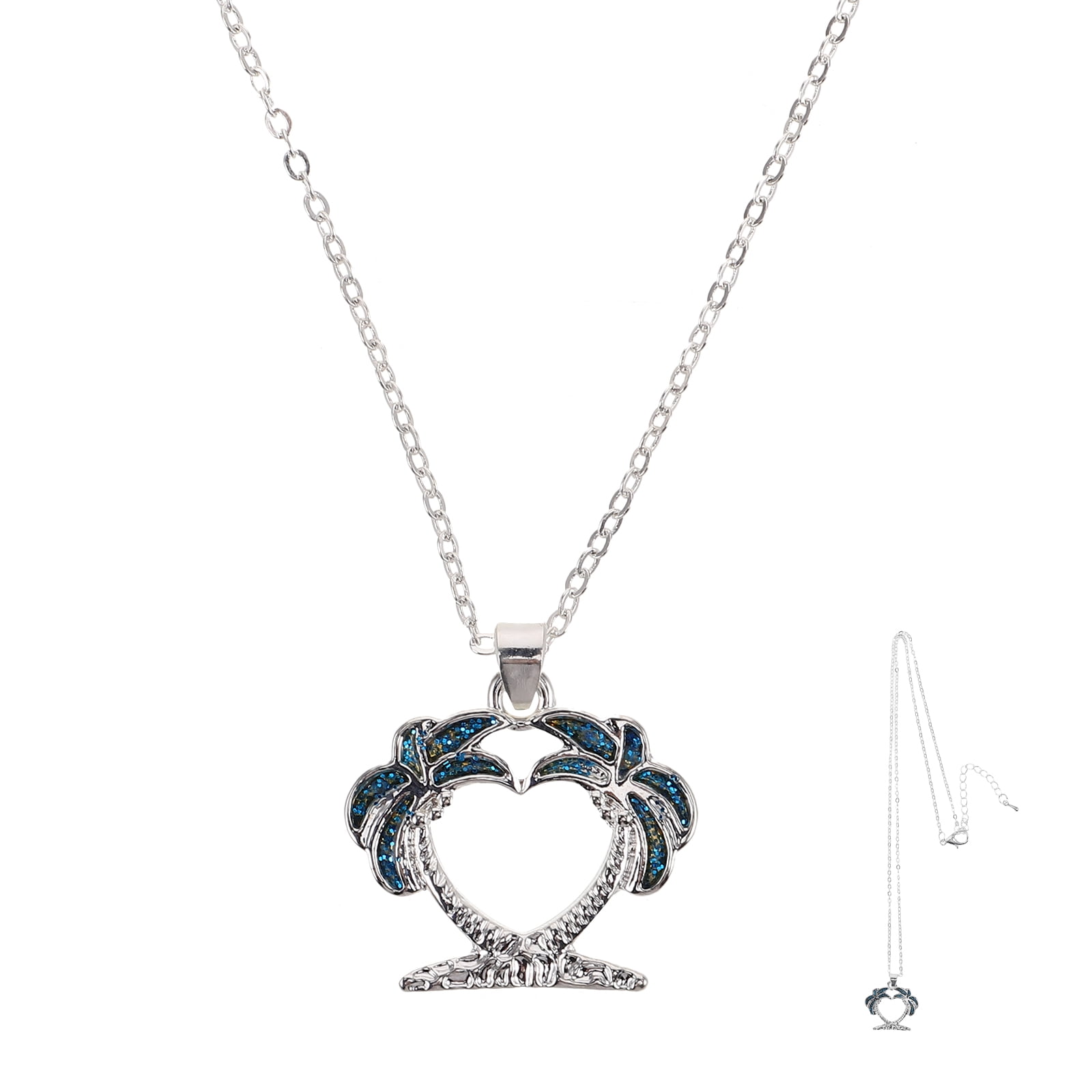 Masteelf Tropical Palm Tree Necklace For Women Handmade Pendant For ...