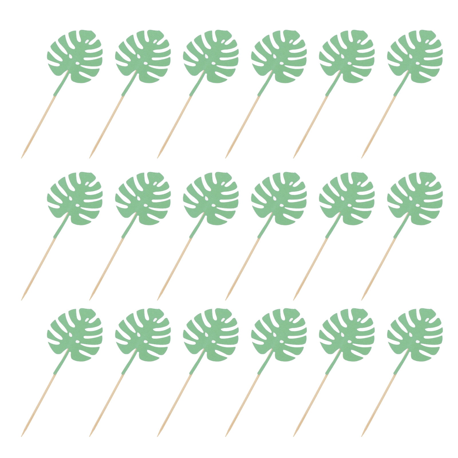 Masteelf Turtle Leaves Cake Pick for Birthday Decoration Green ...