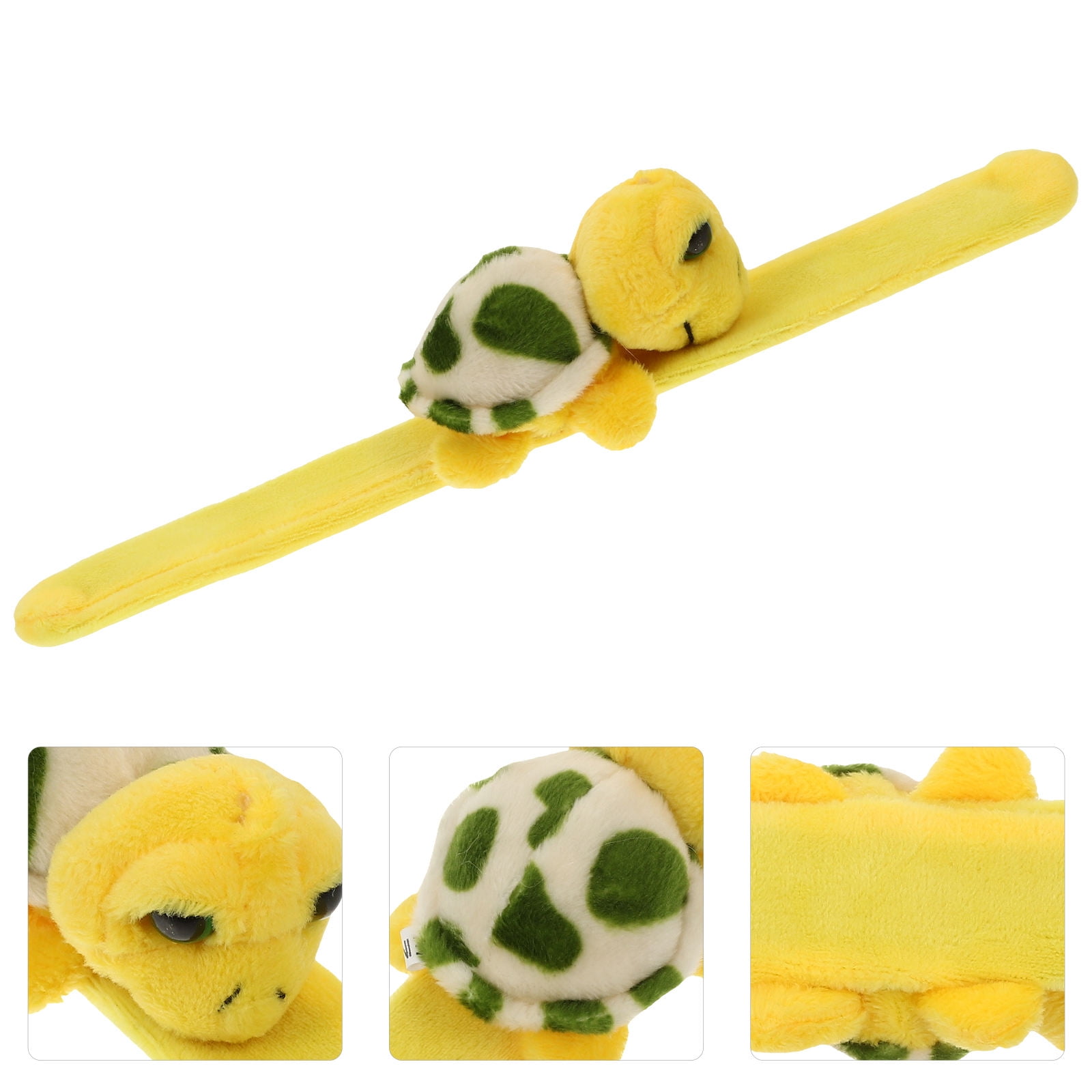 HEATSHAKING Stuffed Animal Slap Bracelet Plush Yellow Families Birthday ...
